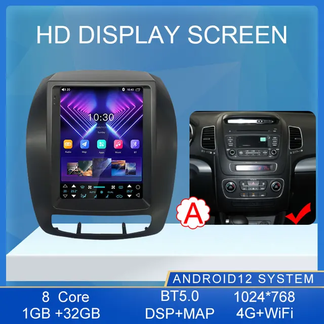 9.7 Inch Tesla Style Android 12 Car Multimedia Player For Kia Sorento ...
