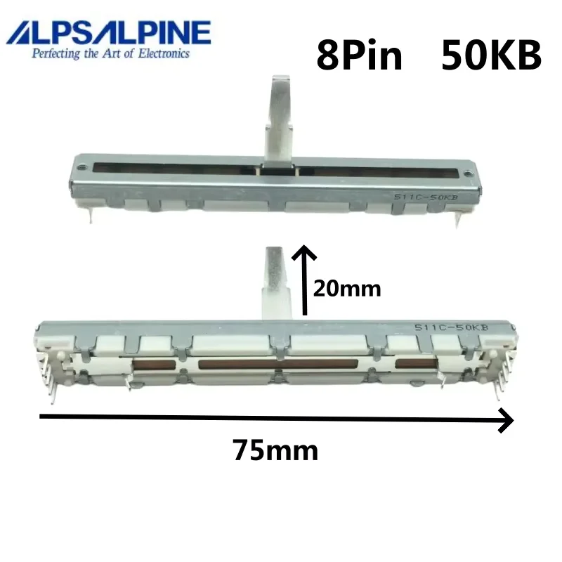 50pcs，Slider Potentiometer，DCV1011，50KB，8Pins，Pioneer DJ turntable ...