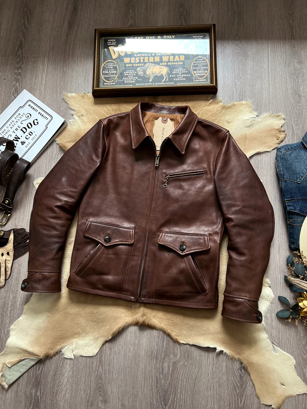 Tailor-Brando-French-Uncoated-Water-dyed-Sheepskin-American-Vintage ...