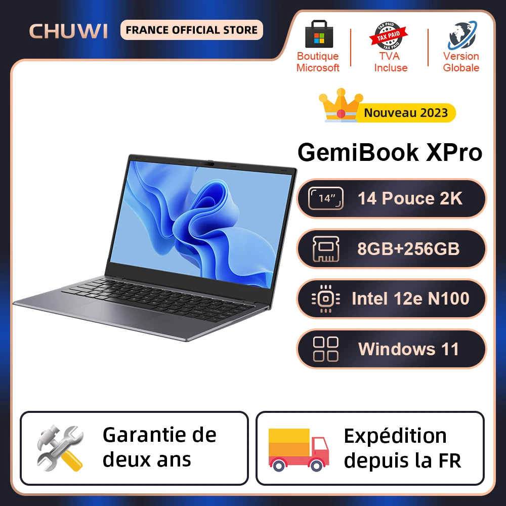 CHUWI 14 Inch GemiBook XPro FHD Screen Intel Celeron N100 Quad Core UHD Graphics 600 GPU 8GB RAM ...
