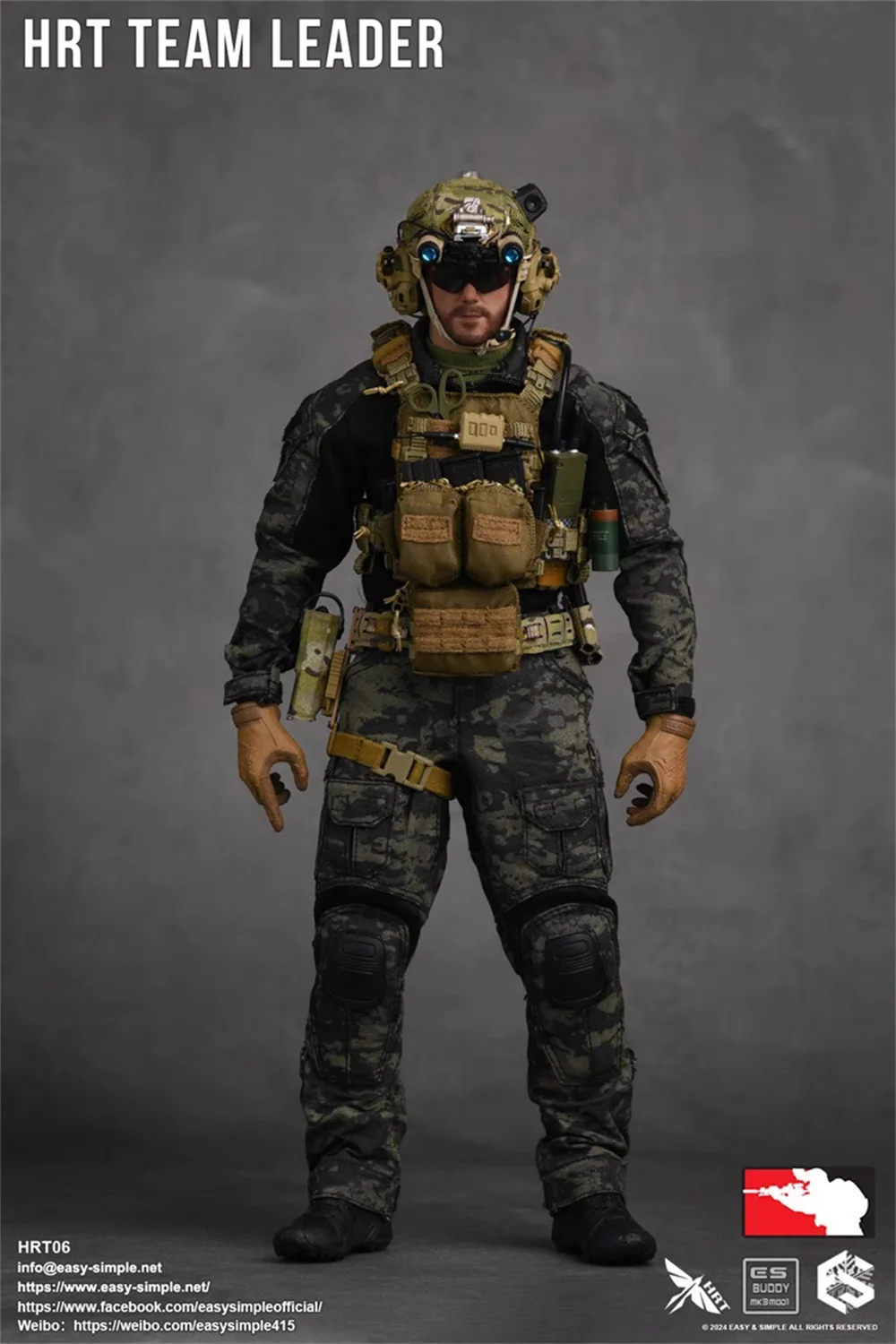 1/6 Easy&Simple ES HRT06 HRT TEAM LEADER Operation Tactical Toys Model ...