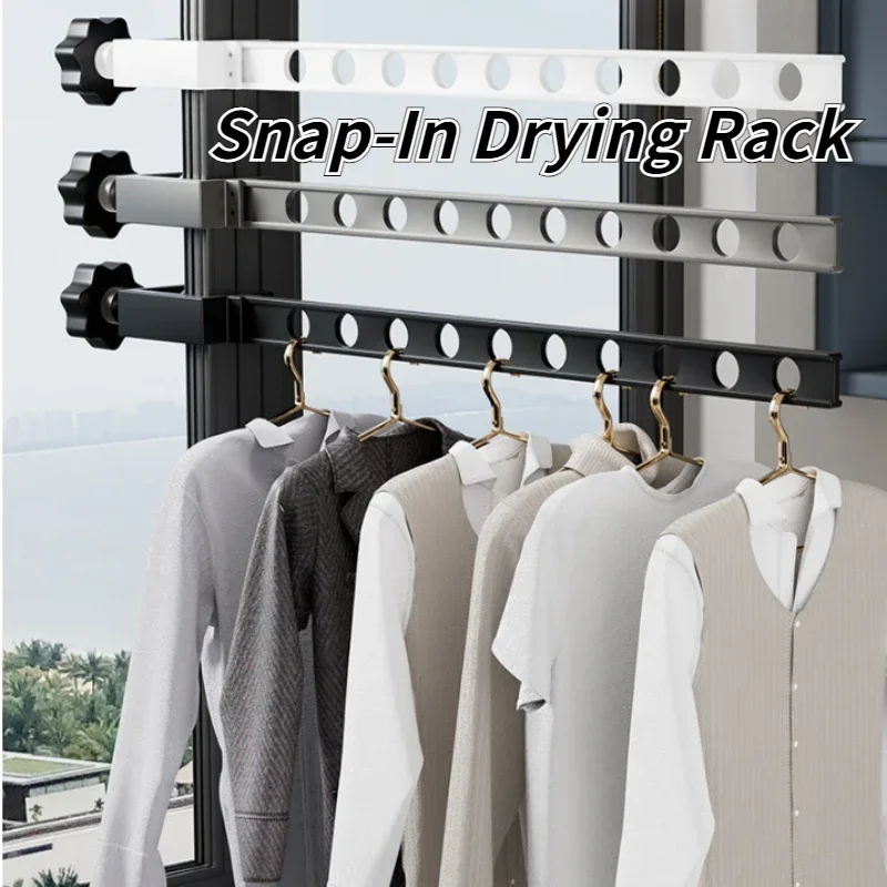 Wall-Mounted-Space-Saver-Drying-Rack-Outdoor-Travel-Portable-Hanger-for ...