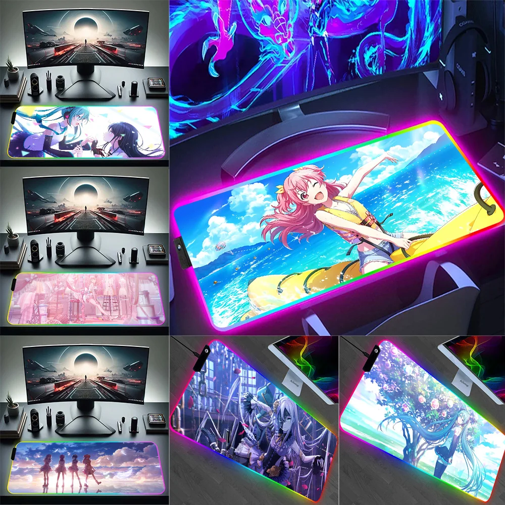 Project-Sekai-RGB-Pc-Gamer-Keyboard-Mouse-Pad-Mousepad-LED-Glowing ...