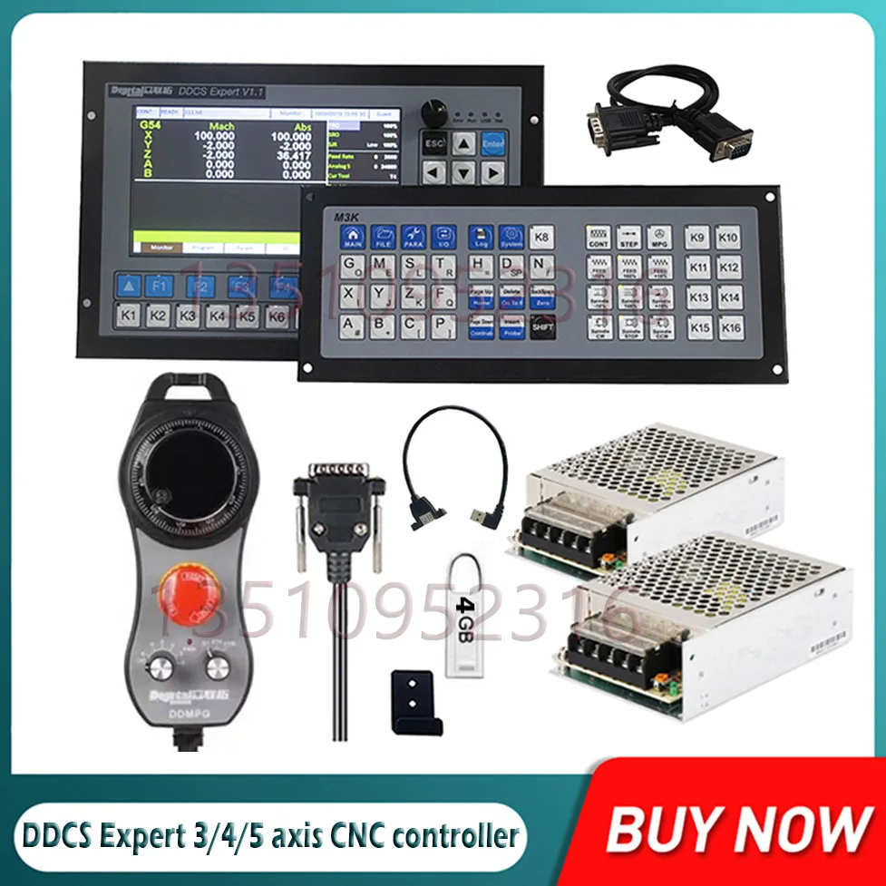 Ddcs-Expert-3-4-5-Axis-Atc-Controller-Kit-With-Mpg-Keyboard-And-Power ...