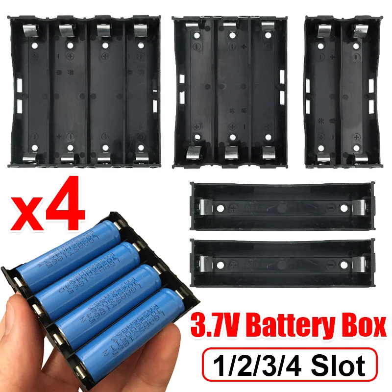 ABS-18650-Power-Bank-Cases-1-2-3-4-Slots-18650-Lithium-Battery-3-7V ...