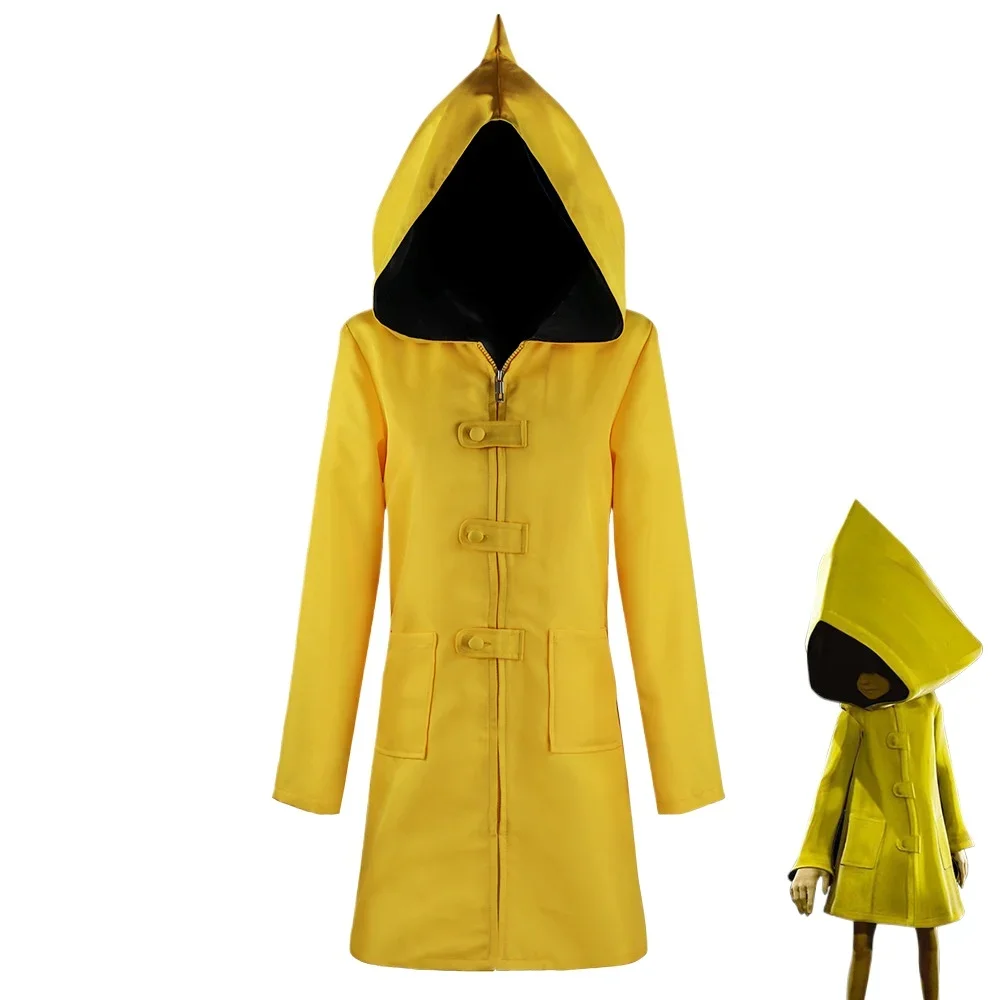 Horror-Games-Little-Nightmares-Cosplay-Costumes-Yellow-Raincoat ...