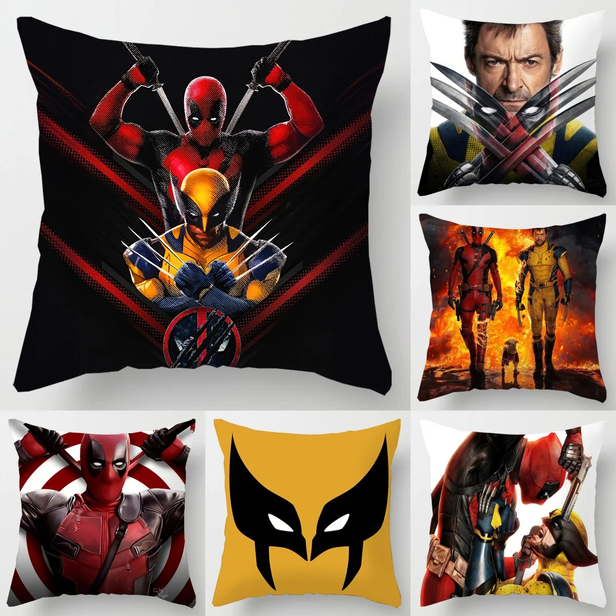 Wolverine-Deadpool-Cushion-Covers-Pillow-Cover-Home-Sofa-Decorative ...