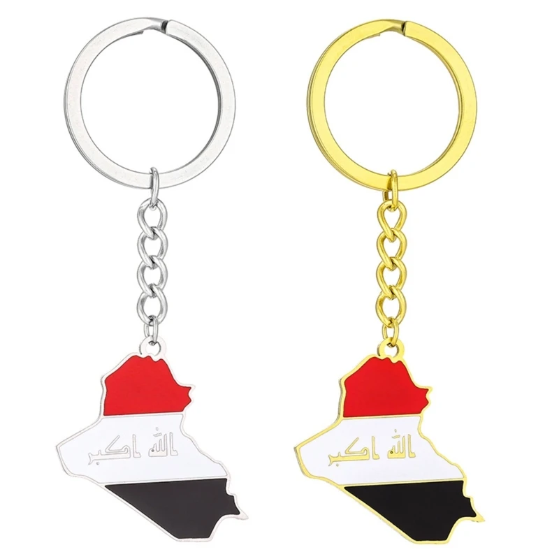 Delicate-Iraq-Keychain-Versatile-Iraq-Map-Key-Holder-Durable-Steel ...