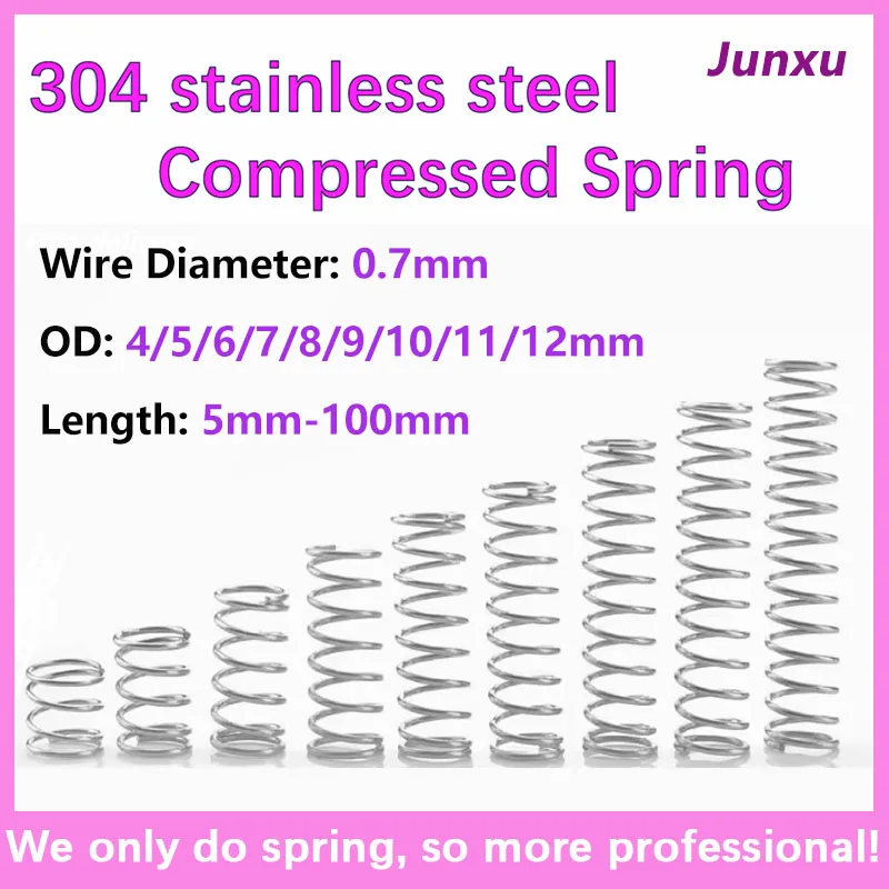 10-20pcs-Lot-0-7mm-Stainless-Steel-Micro-Small-Compression-Spring-OD-4 ...