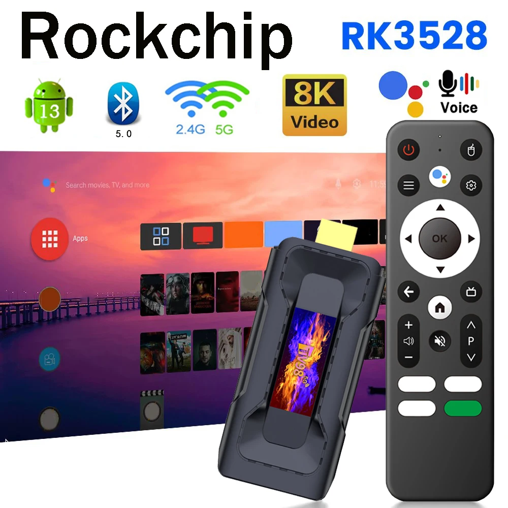 TV98-RK3528-Stick-4GB-32GB-TV-Stick-Android-13-Rockchip-RK3528-Quad ...