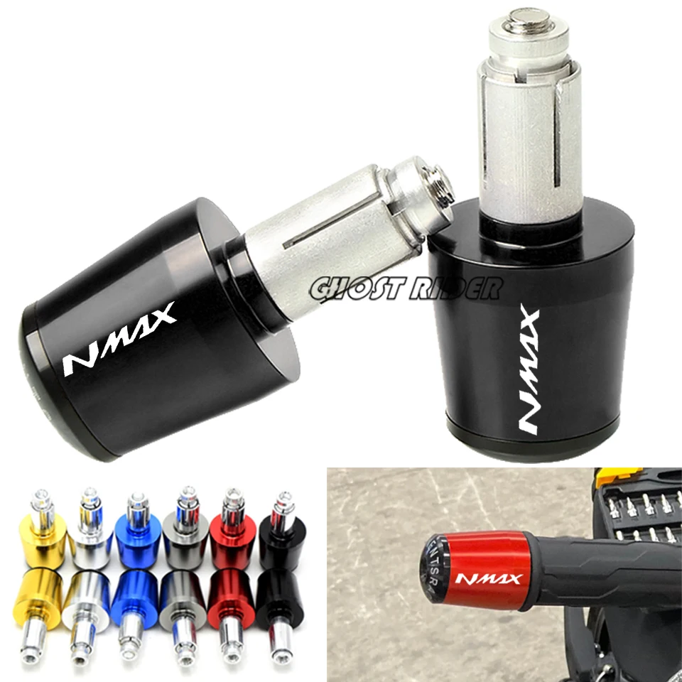 Motorcycle Handlebar Grip Bar Ends Cap Handle Counterweight Plug For ...