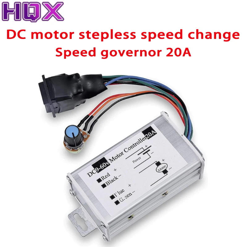 DC Motor Speed Controller 9-60V Forward/Reverse High Power PWM Control ...