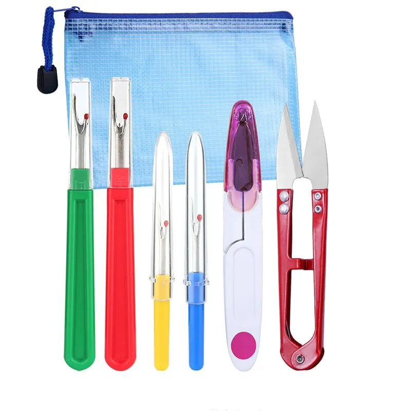 4-Pcs-Colorful-Seam-Ripper-Assortment-Thread-Remover-Kit-with-Scissors ...