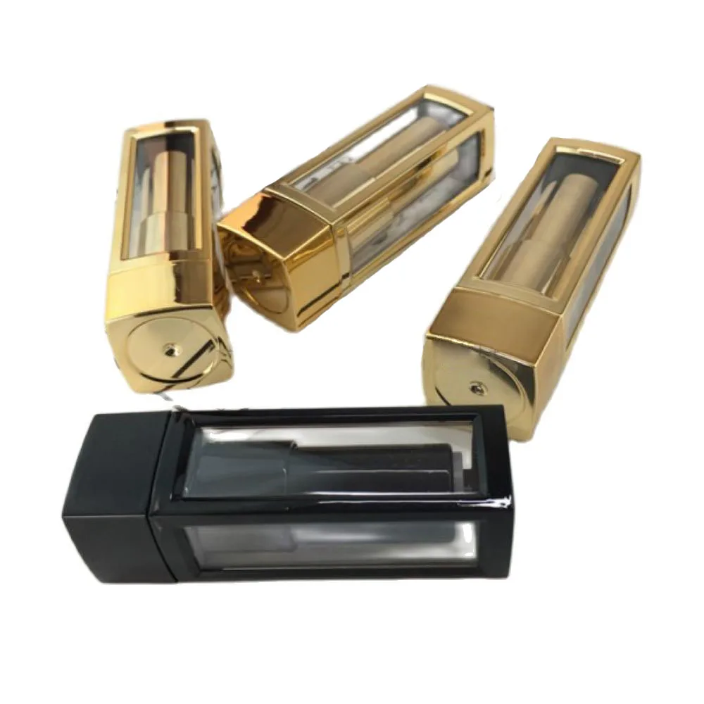 12-1mm-Empty-Elegant-Lipstick-Tube-Gold-Black-Silver-Lip-Balm-Packing ...
