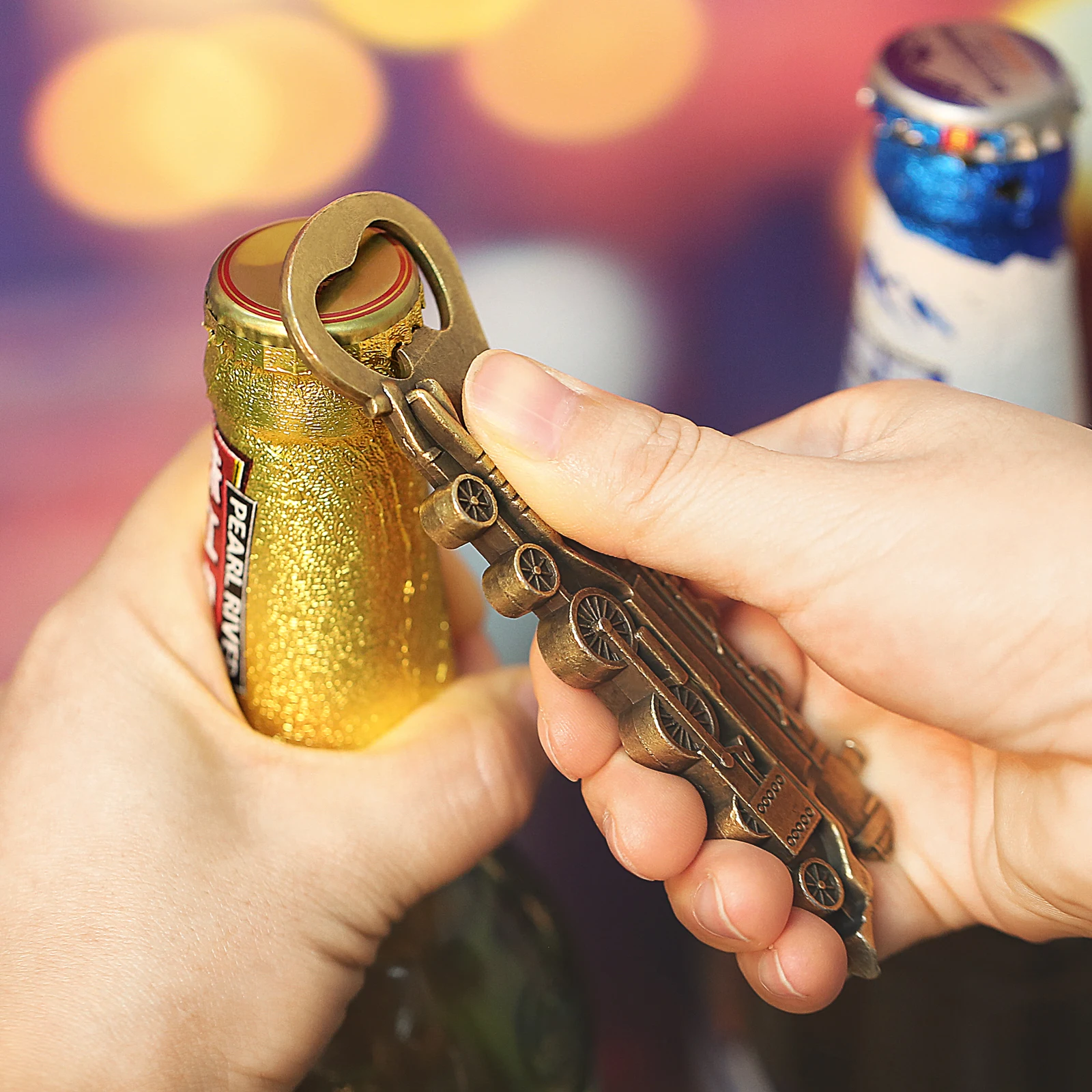 Train Bottle Opener Keychains