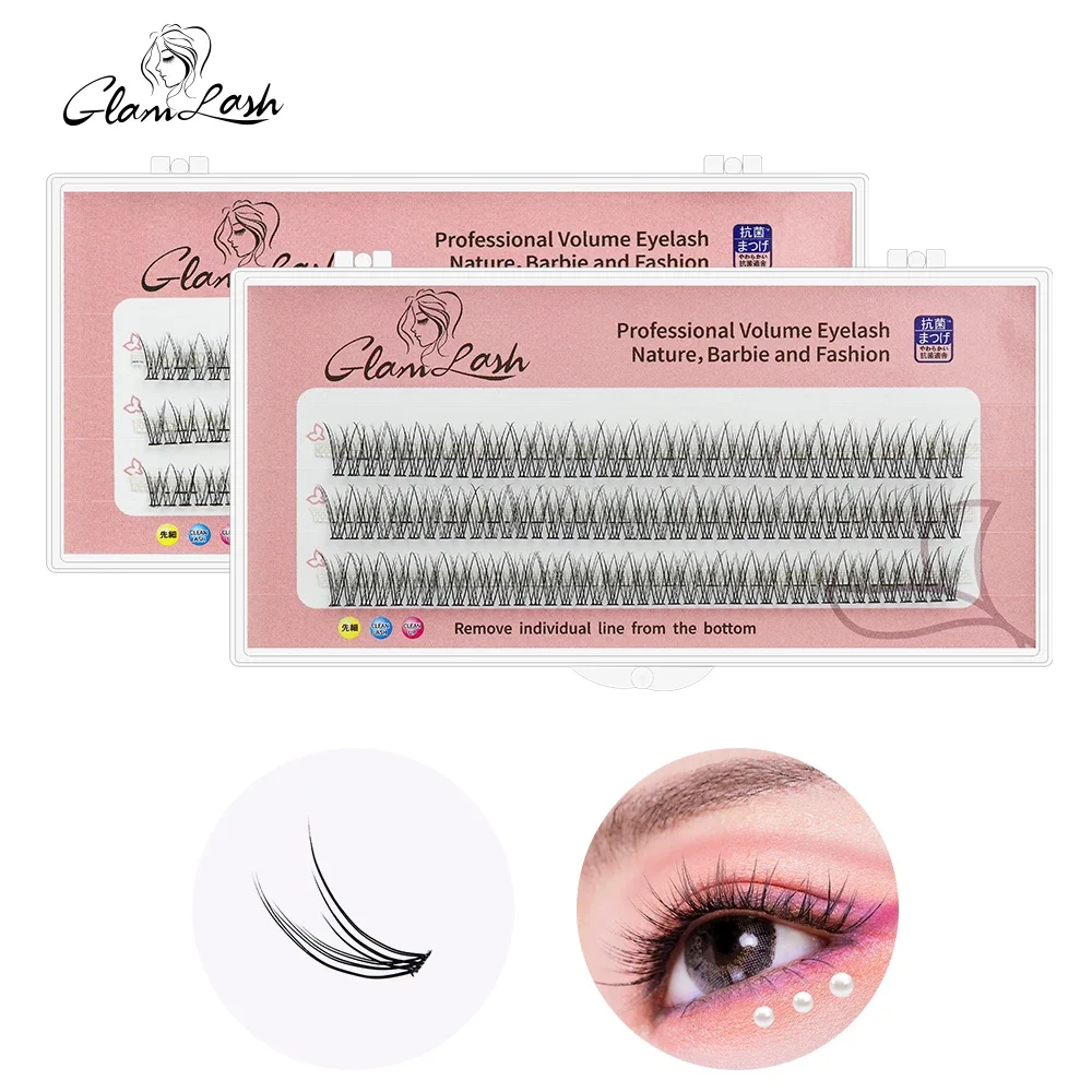 GLAMLASH-A-M-Natural-Cluster-Fishtail-Type-Dovetail-Eyelash-Extension ...