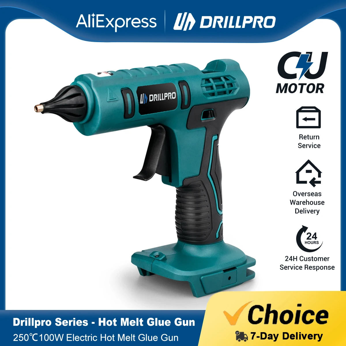 Drillpro-Pistola-de-Cola-El-trica-Hot-Melt-Pistola-de-Cola-Sem-Fio-11mm ...