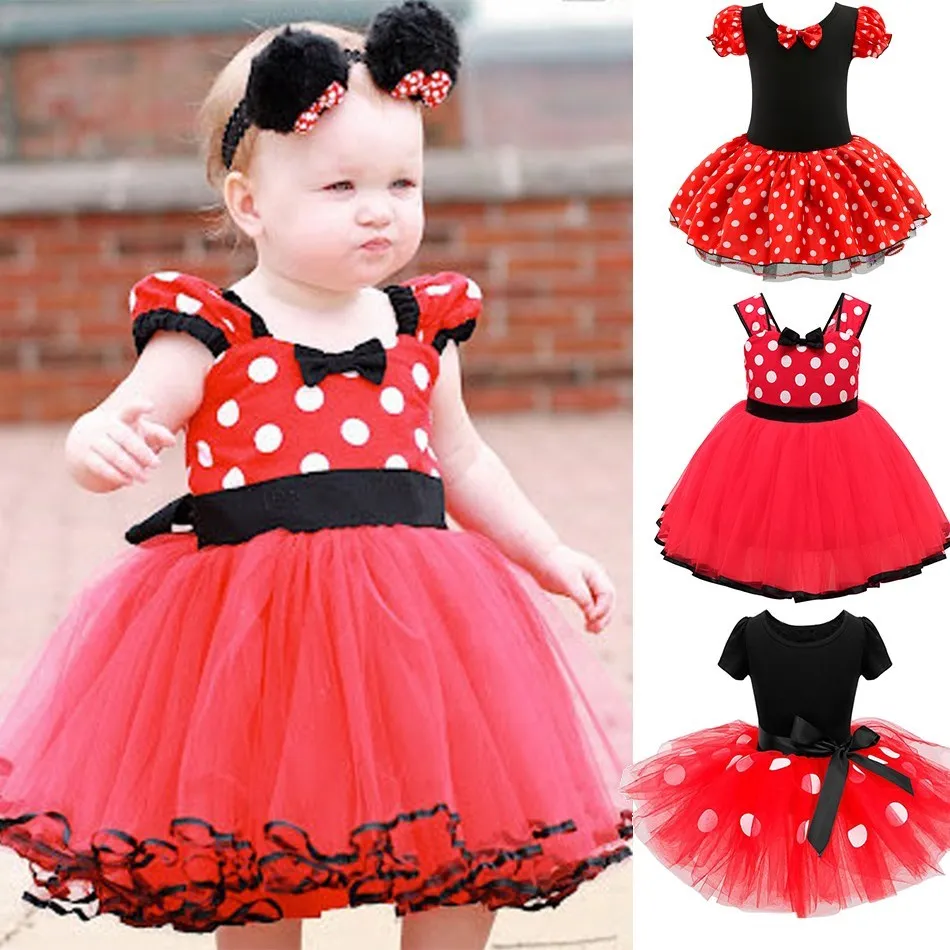 1-6-Year-Baby-Girl-Dress-Toddler-Kids-Minnie-Dots-Dress-Mickey-Costume ...