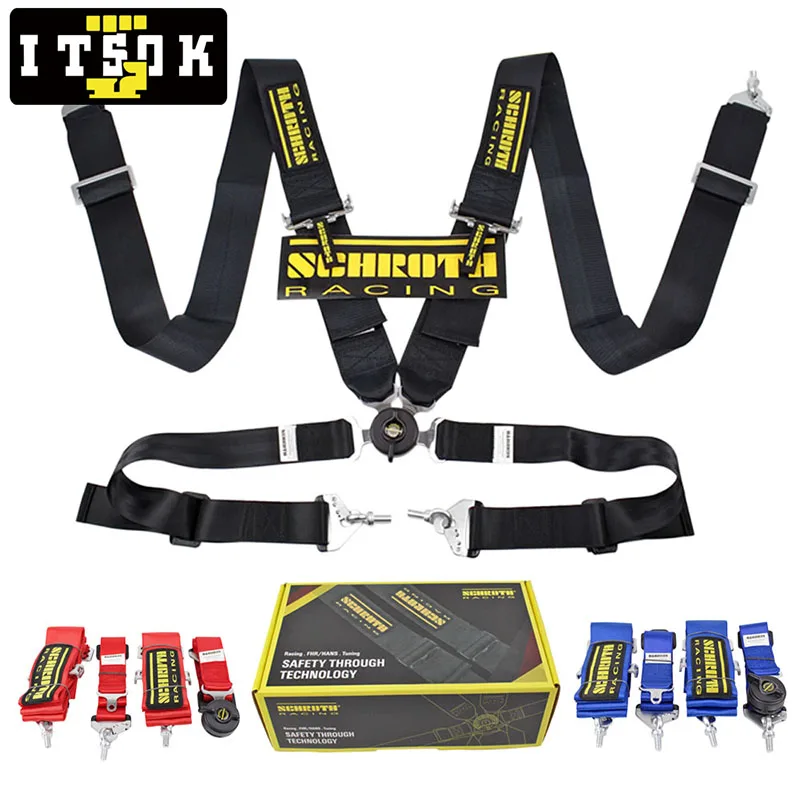 Seat-Belt-4-Point-Racing-Harness-3-Inch-Universal-JDM-Nylon-Snap-on ...