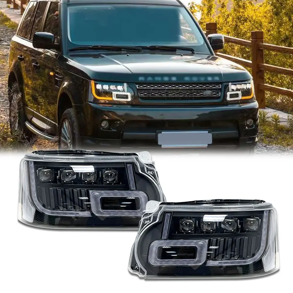 New-LED-Headlight-Left-Right-Side-For-Land-Rover-Range-Rover-Sport-2010 ...
