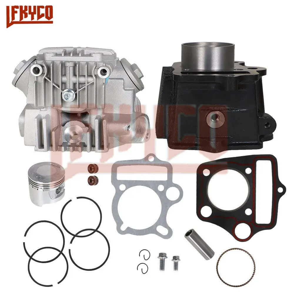 Motorcycle 47mm Engine Cylinder 90CC Head Piston Kit Set Motor For