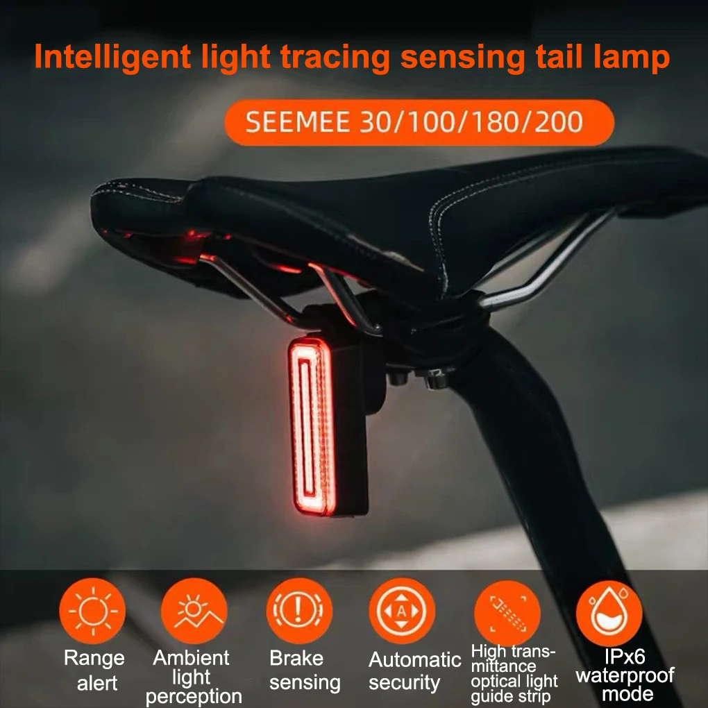 ABS-Bicycle-Rear-Light-High-Transparency-IPX6-Waterproof-USB-Charging ...