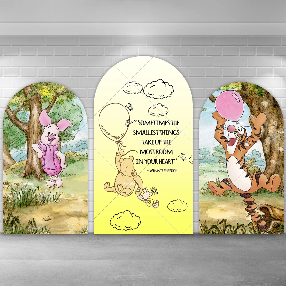 Winnie-The-Pooh-Chiara-Arch-Backdrop-Cover-Cartoon-Pig-Tiger-Kids-Baby ...