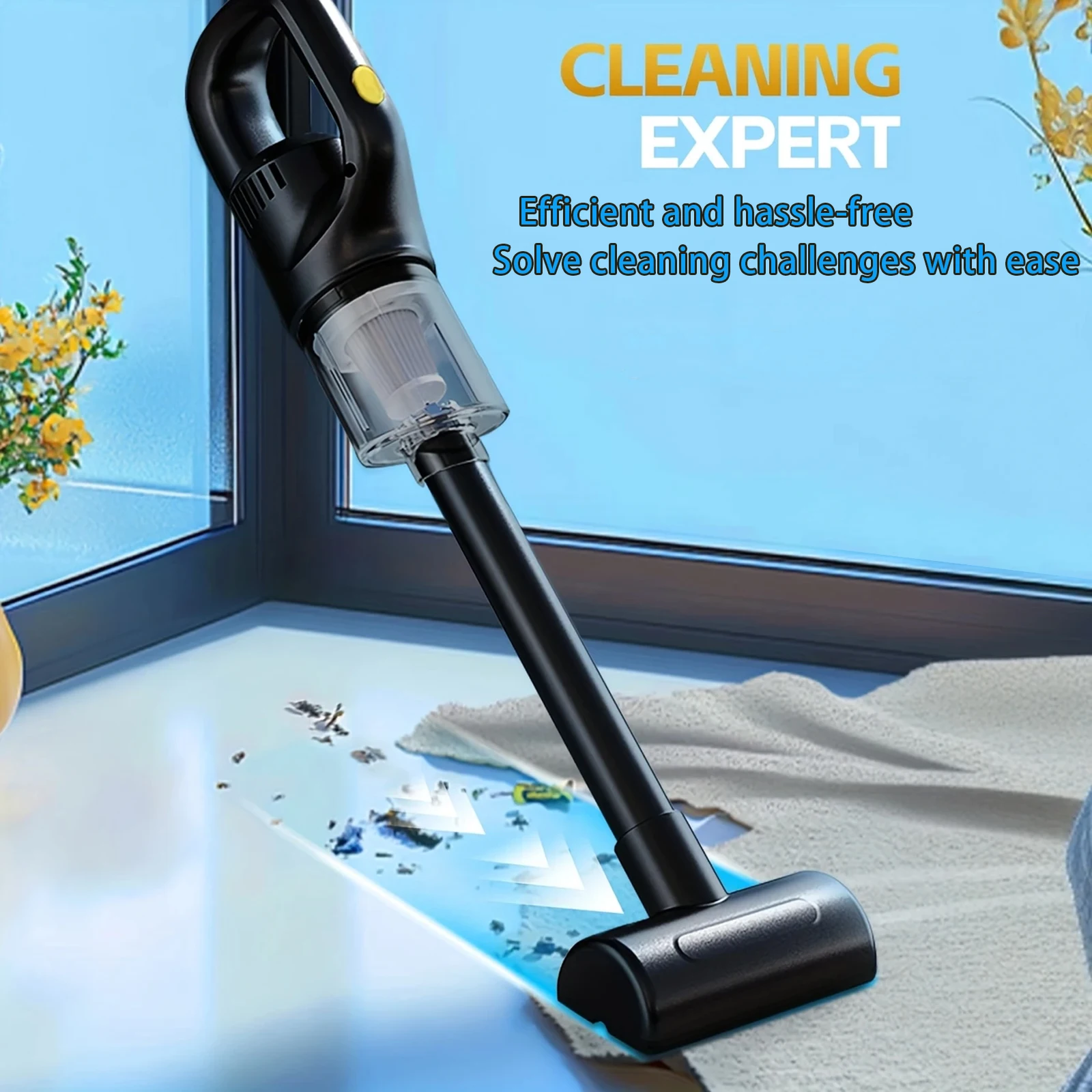 Cordless Handheld Vacuum Cleaner, 50,000Pa Strong Suction, Rechargeable ...