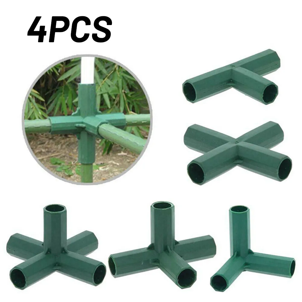4Pcs/set 16mm Plastic Greenhouse Frame Building Connectors Green ...