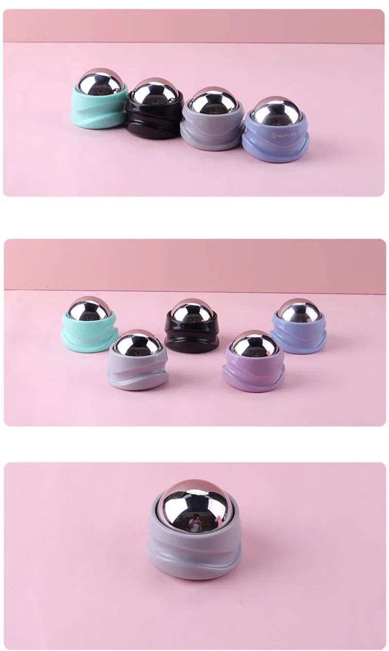 52mm Noir-Stainless Steel Massage Ball Foot Massager Muscle Machine ...