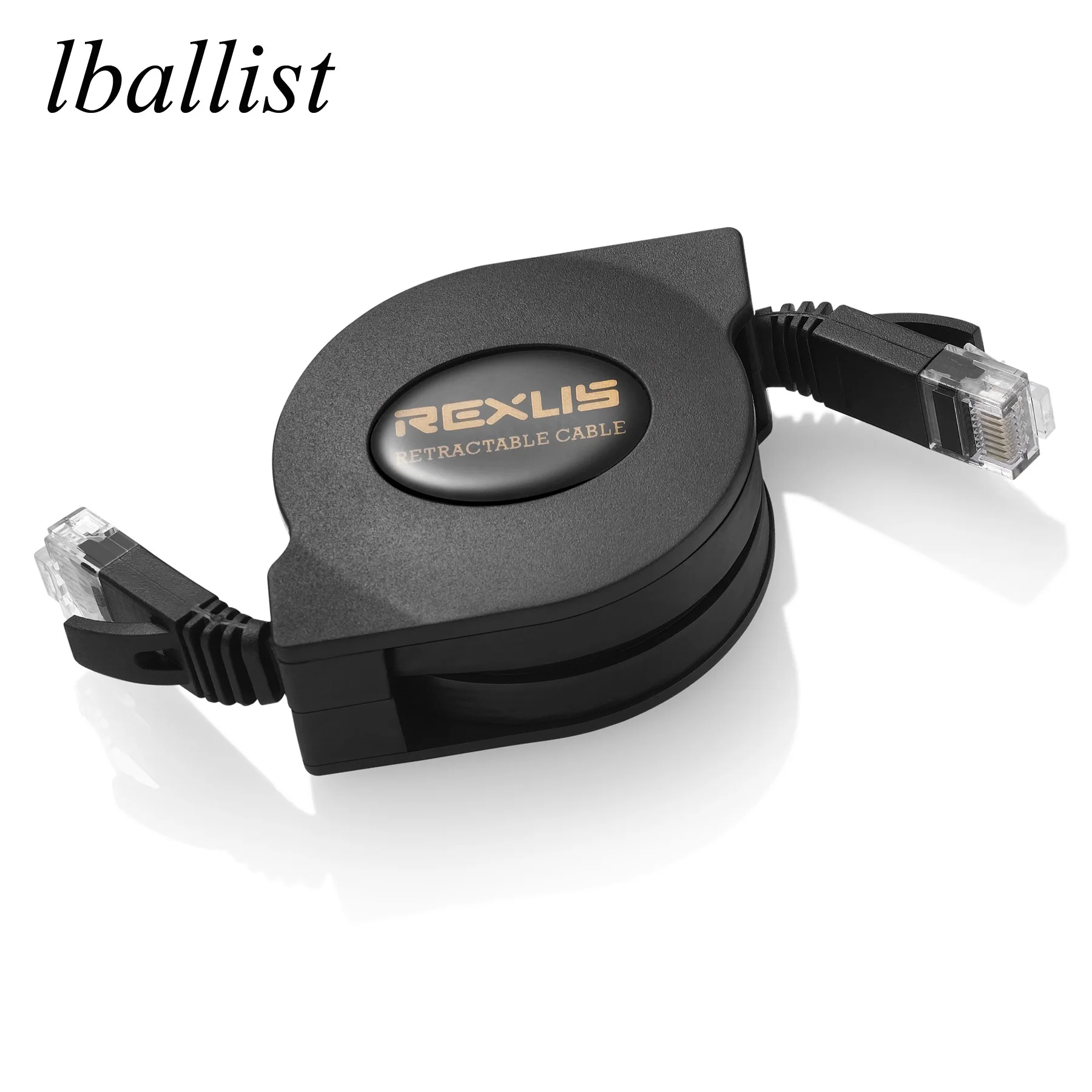 lballist Retractable Flexible Flat CAT-6 RJ45 Network Ethernet Patch ...