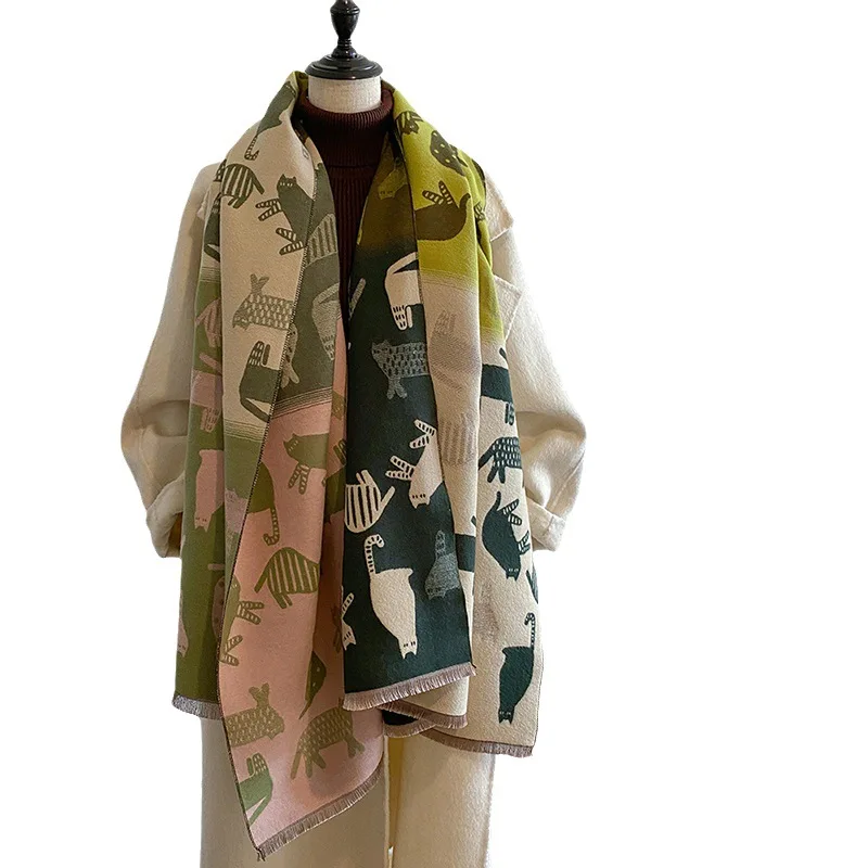 Bufanda-de-Cachemira-de-imitaci-n-c-lida-para-mujer-chal-grueso-de ...