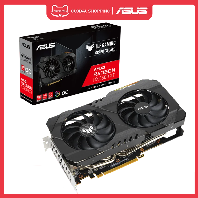 Asus Amd Radeon™ Rx 6500 Xt Oc Edition 4gb Gddr6 Graphics Video Card ...