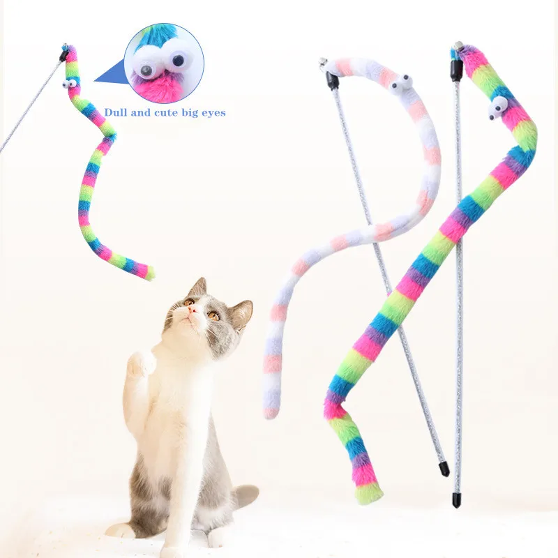 Feather-Cat-Teaser-Stick-Cat-Toys-Interactive-Toys-Teaser-Stick-Funny ...