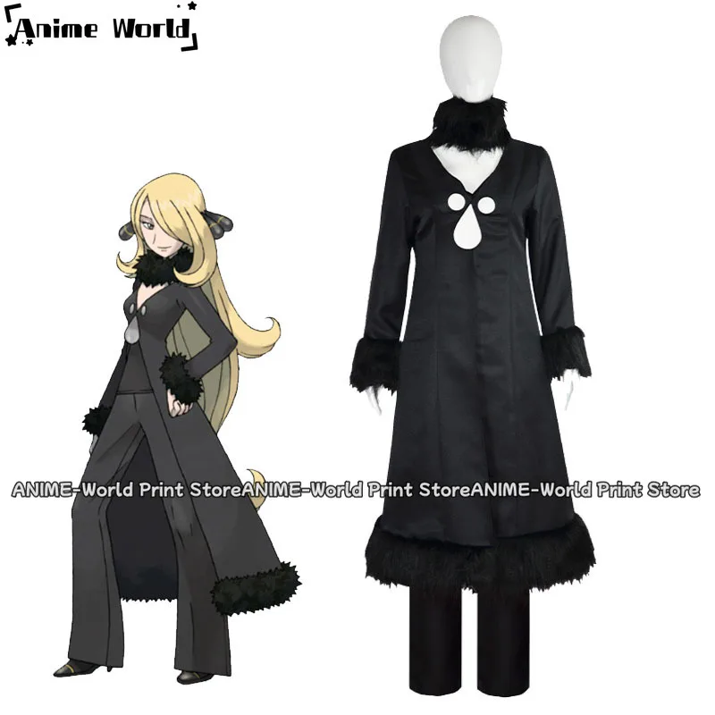 Sinnoh Region Cynthia Cosplay Costume Diamond Version Or Pearl Version ...