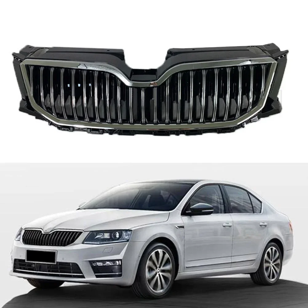 Car-Front-Racing-Bumper-Grille-Upper-Billet-Facelift-Grill-For-Skoda ...