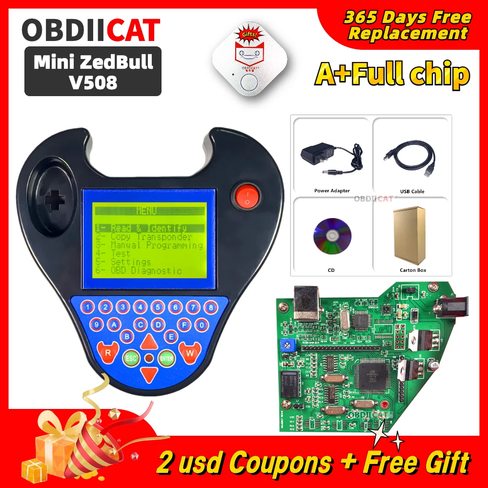 Hot Sale Newest V508 Super Mini Zedbull Smart Zed Bull Key Transponder ...