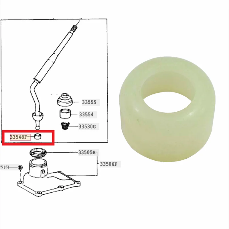 Gearshift-Equip-Bushing-Bush-Gear-Stick-Bottom-Cup-Lever-Rubber-Pad ...
