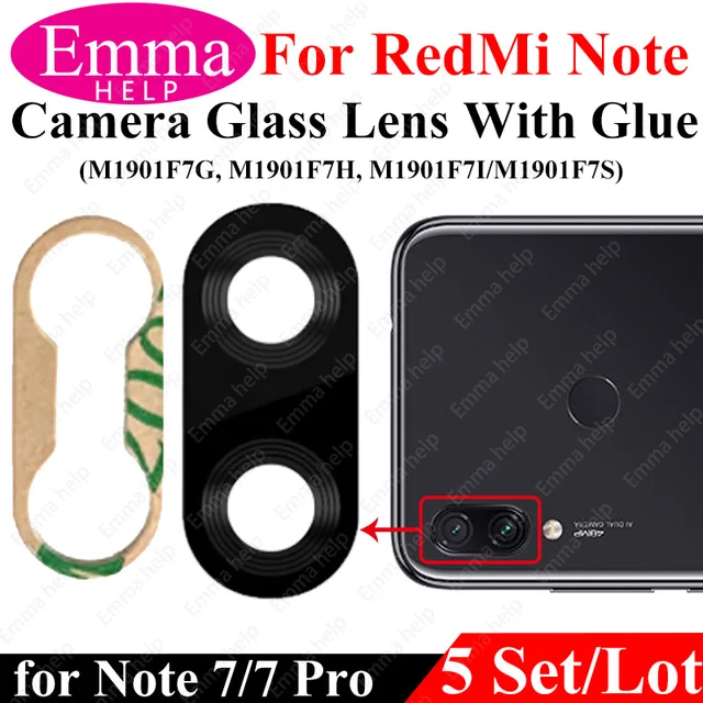 Lente de Cristal de cámara para Xiaomi Redmi Note 10 Pro Max 11T 10T ...