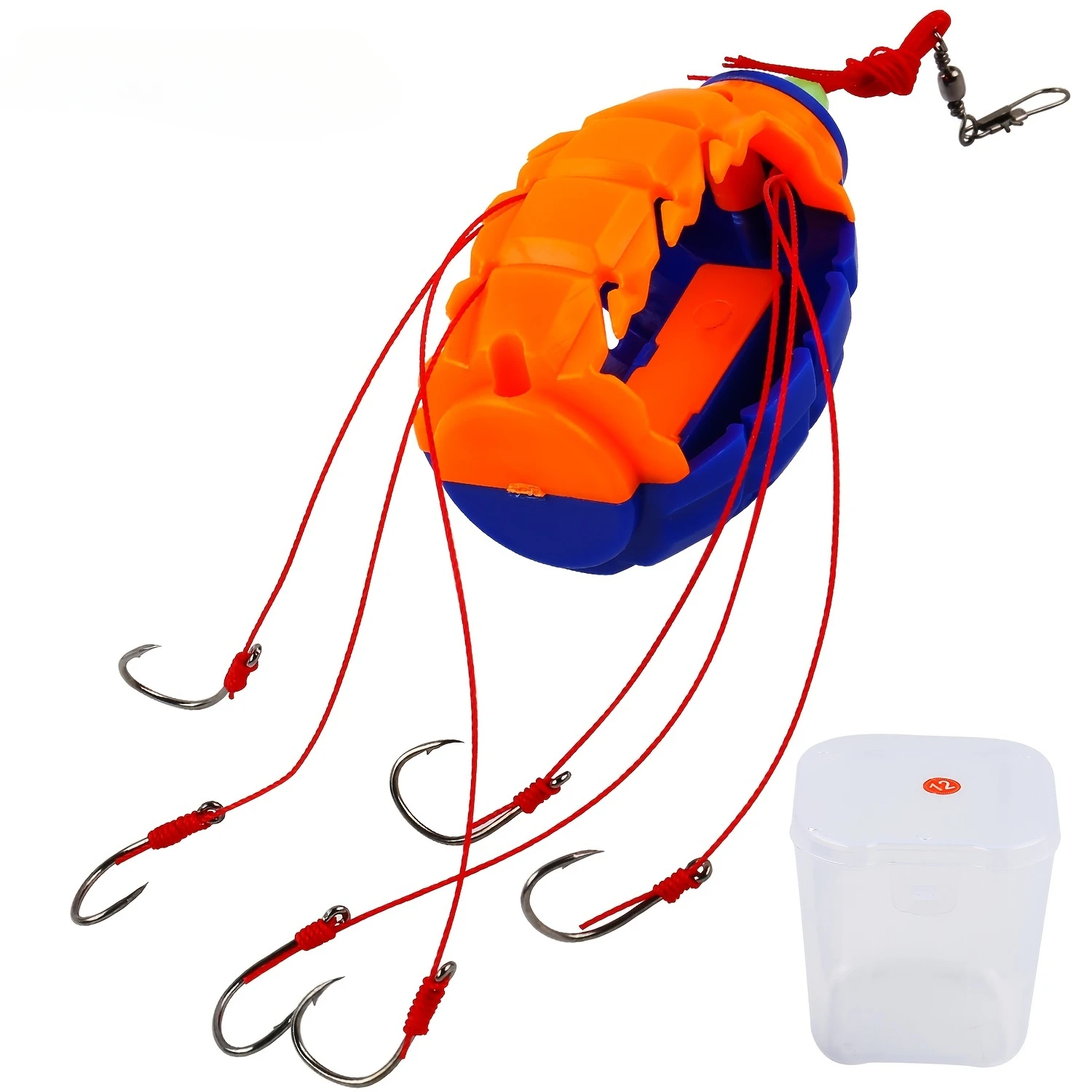 JOOYOO-Fishing-Hooks-Box-with-Flexible-Braided-Line-Circle-Hooks-for ...