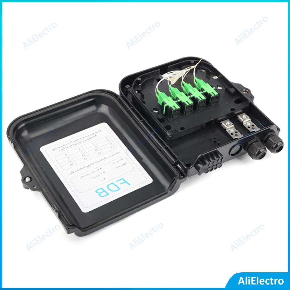 NEW 1:8 splitter nap box SC/APC8 core Fiber Optic Distribution uncut ...