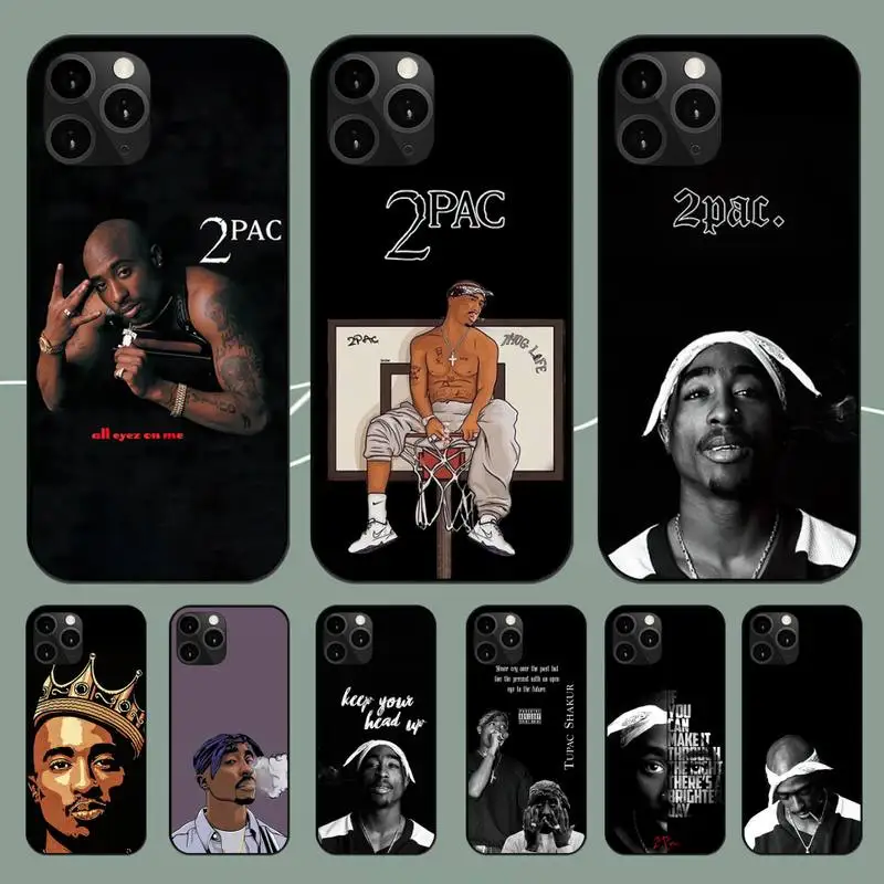 Funda-de-tel-fono-rapero-2Pac-Tupac-Shakur-carcasa-para-iPhone-11-12 ...