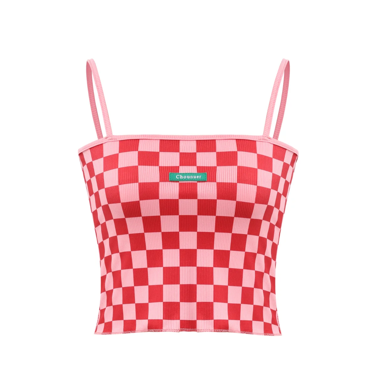 Summer-Women-Plaid-Camis-Sexy-Checkerboard-Ladies-Crop-Top-Patchwork ...