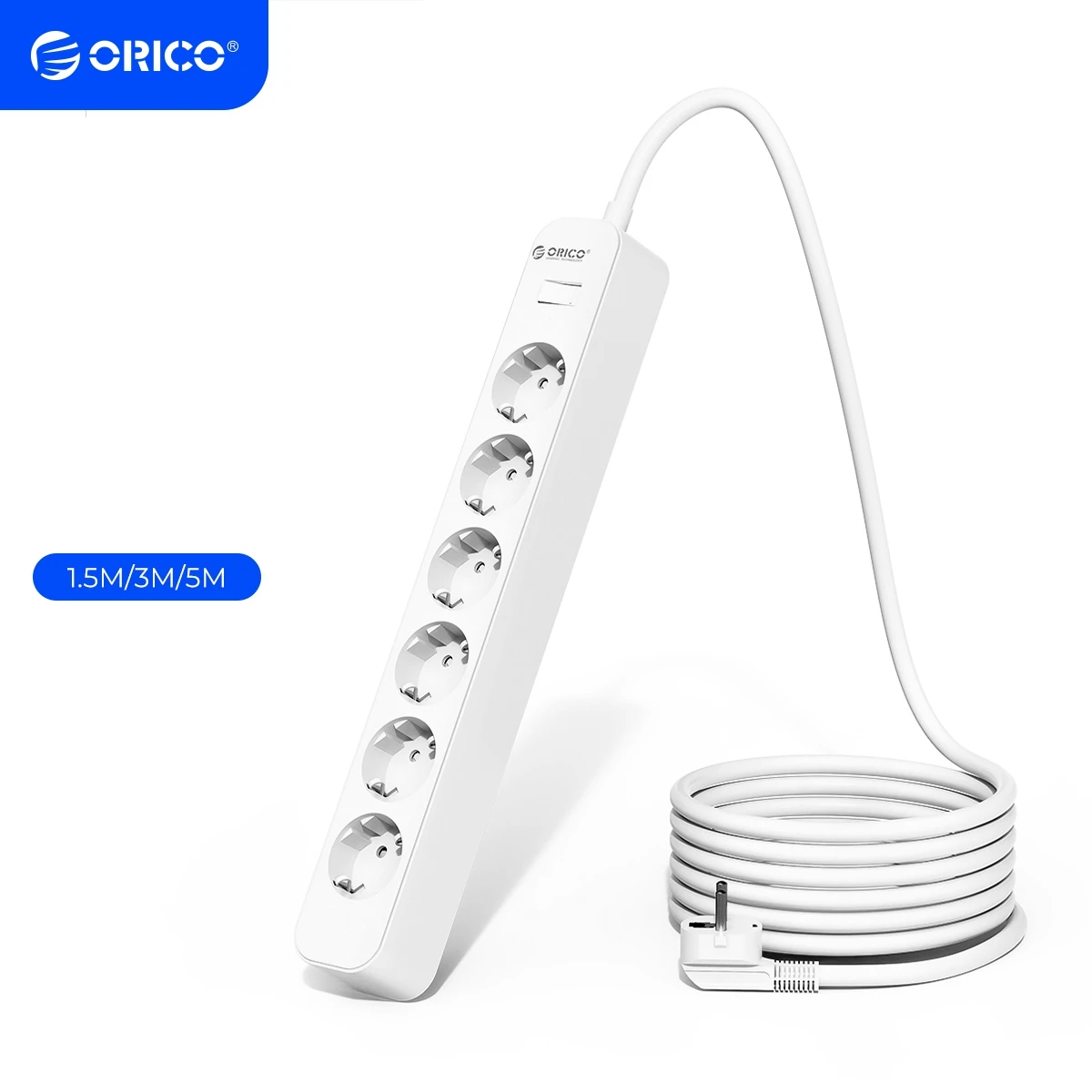 ORICO-Power-Strip-with-3m-Extension-Cable-Electrica-Socket-6AC-Outlets ...
