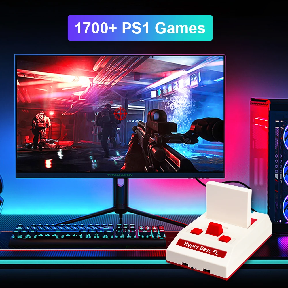 4K HD Portable Video Game Console With 500G Hard Drive Built-in 1700 ...