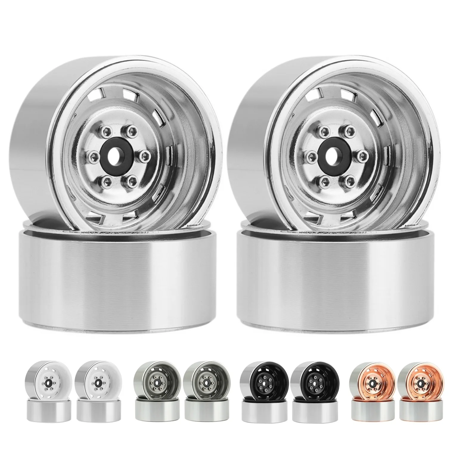 4pcs-Deep-Dish-1-9-Metal-Beadlock-Wheel-Hub-Rim-for-1-10-RC-Crawler ...