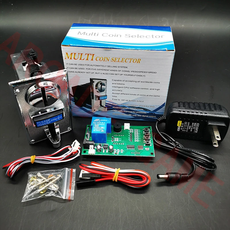 15a Timer Pcb Board With 12v 2a Power Adaptor And Multi Coin Acceptor ...