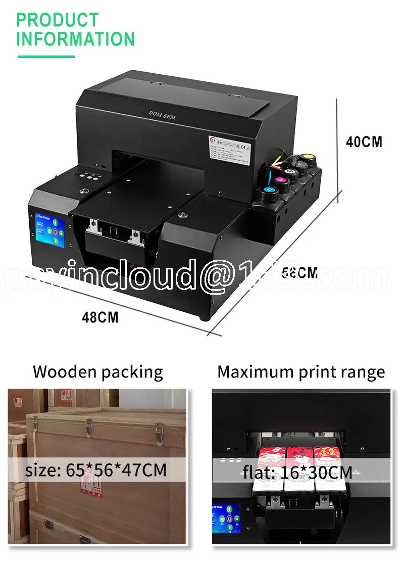 DOMSEM-UV-Printer-A4-Photo-Printers-Flatbed-3D-Embossed-Print-Machine ...