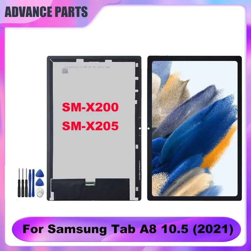 Para samsung galaxy tab a8 SM-X200 SM-X205 x200 x205 10.5 "display lcd ...