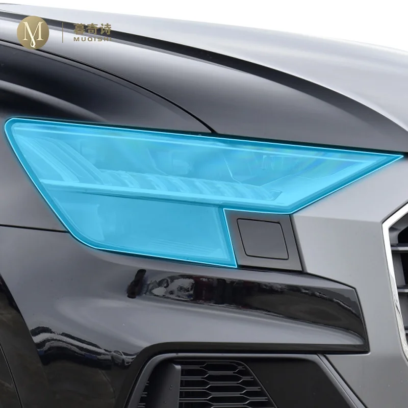 For-Audi-Q8-2022-2024-Car-Exterior-Headlight-Anti-scratch-TPU-PPF ...